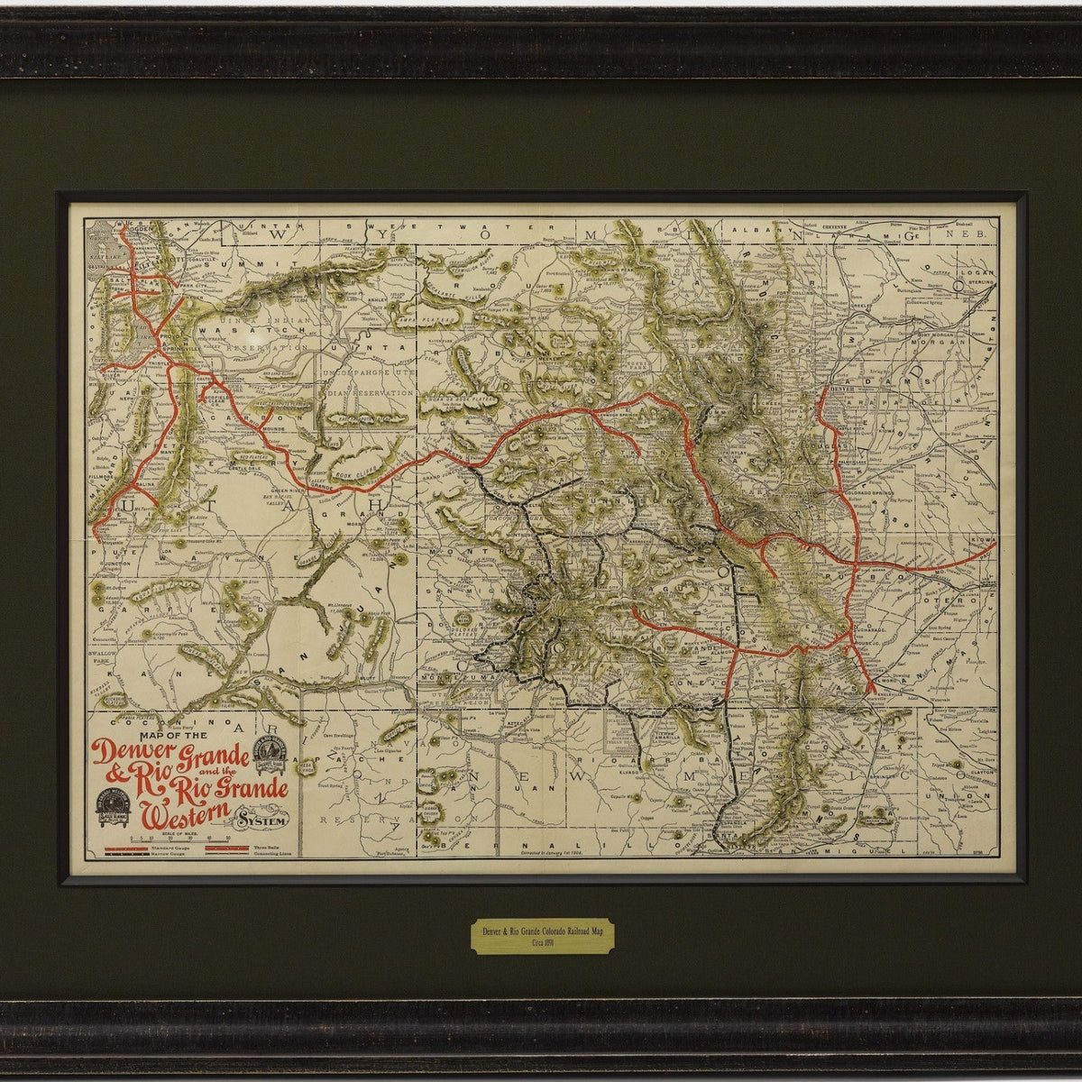 Rio Grande Railroad Route Old World Auctions Auction 157 Lot 241