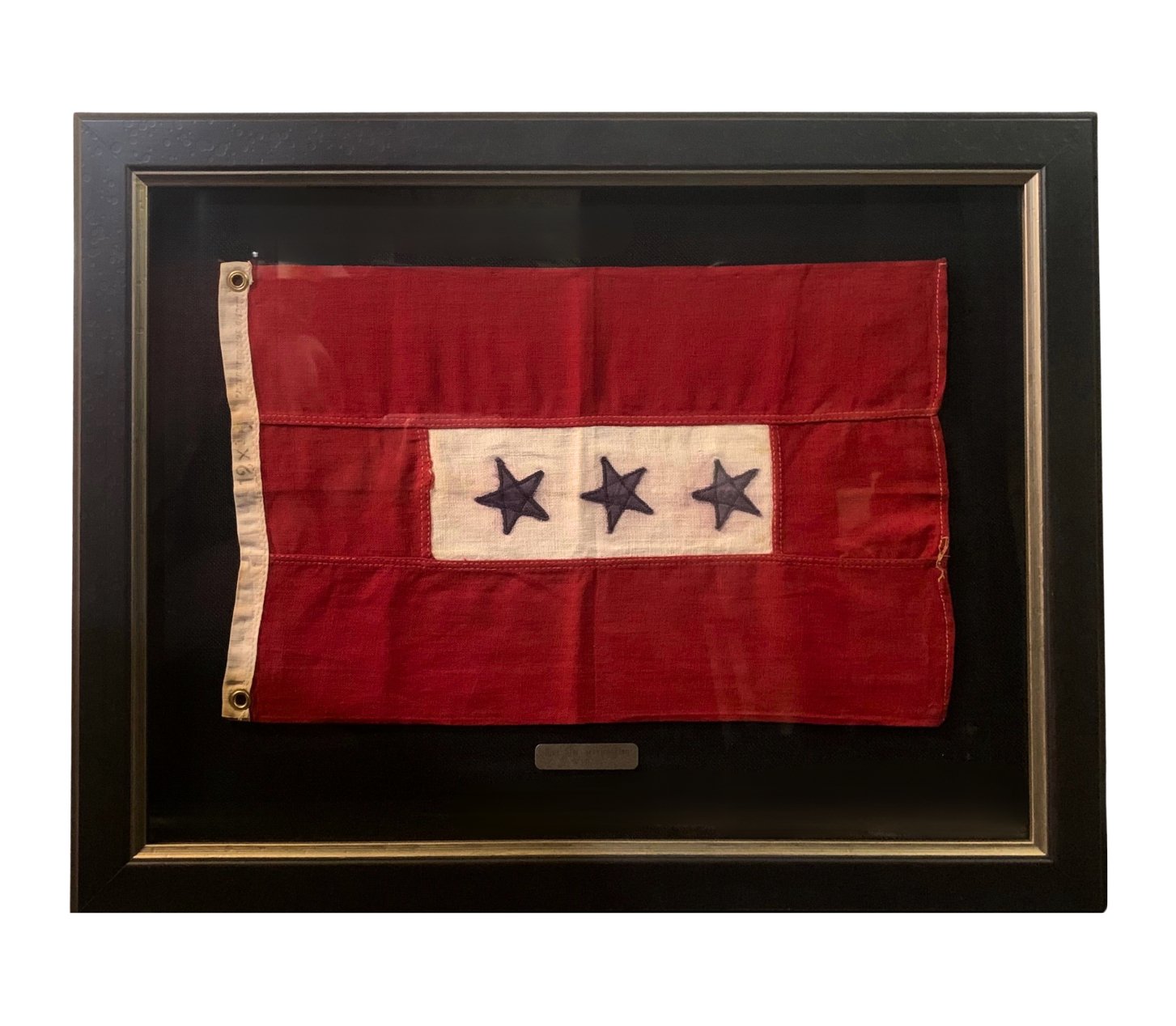 Blue Star Flag In Window