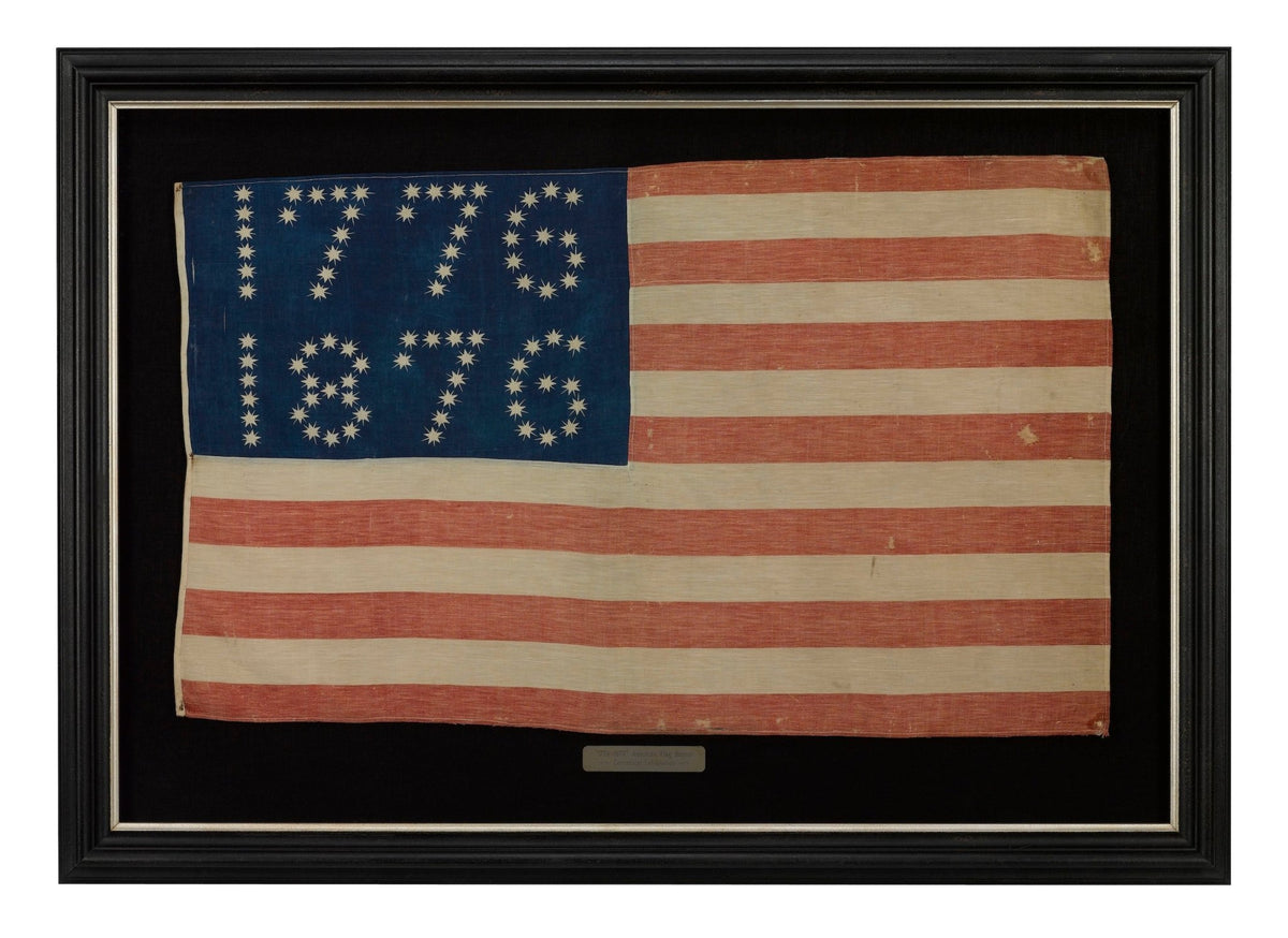 Centennial Celebration "1776-1876" American Flag Banner