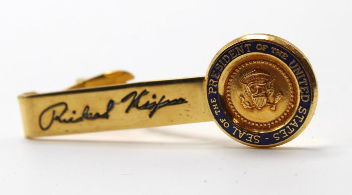 Richard Nixon Presidential Seal Tie Bar