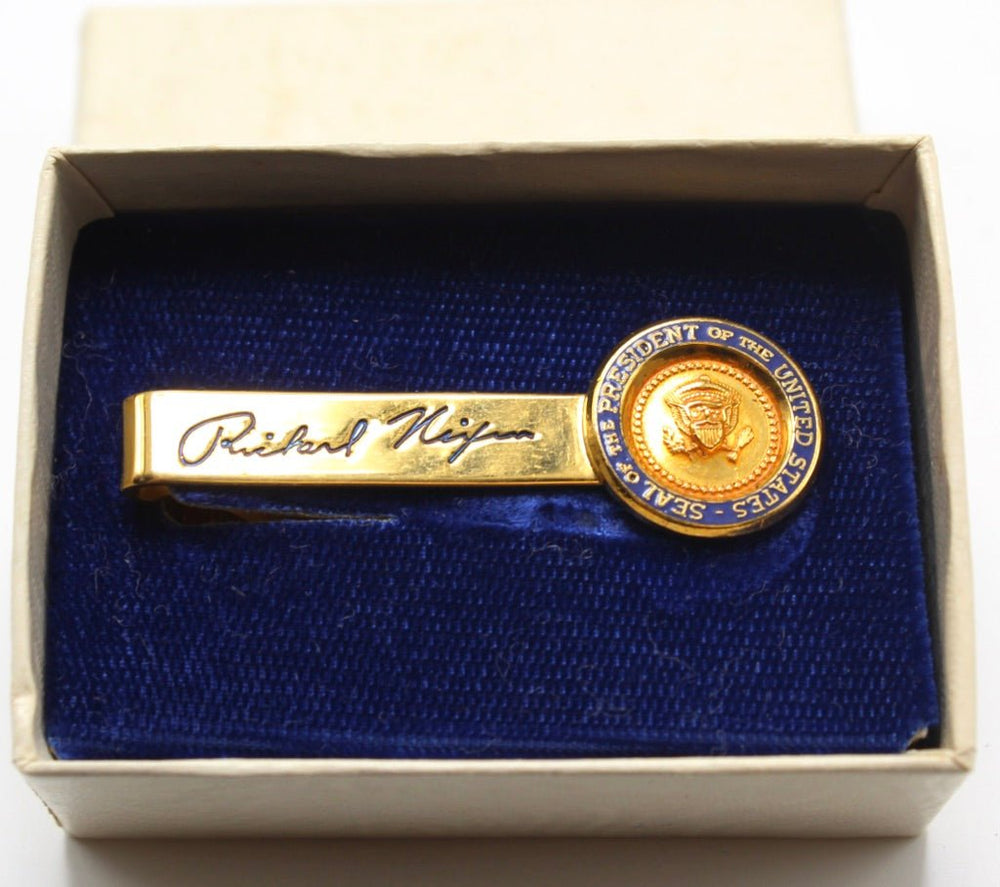 Richard Nixon Presidential Seal Tie Bar