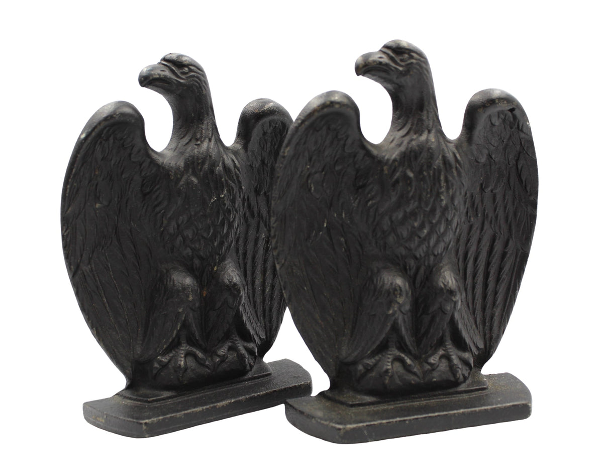 Vintage Cast Iron Eagle Bookends